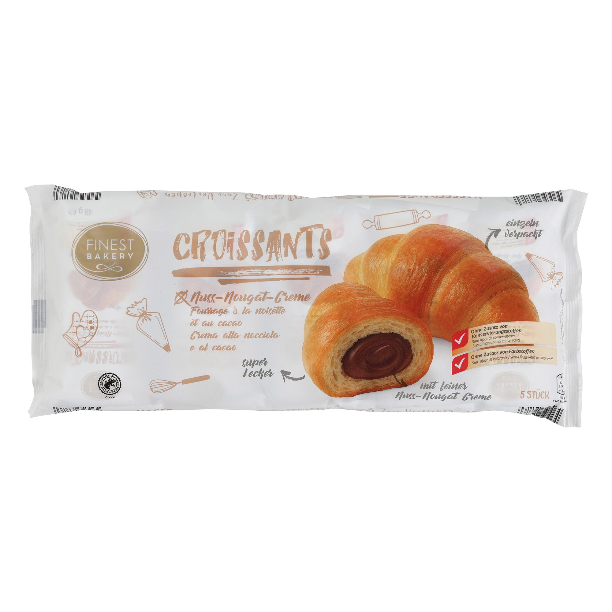 FINEST BAKERY Croissant, crema di nocciole e nougat | ALDI-now