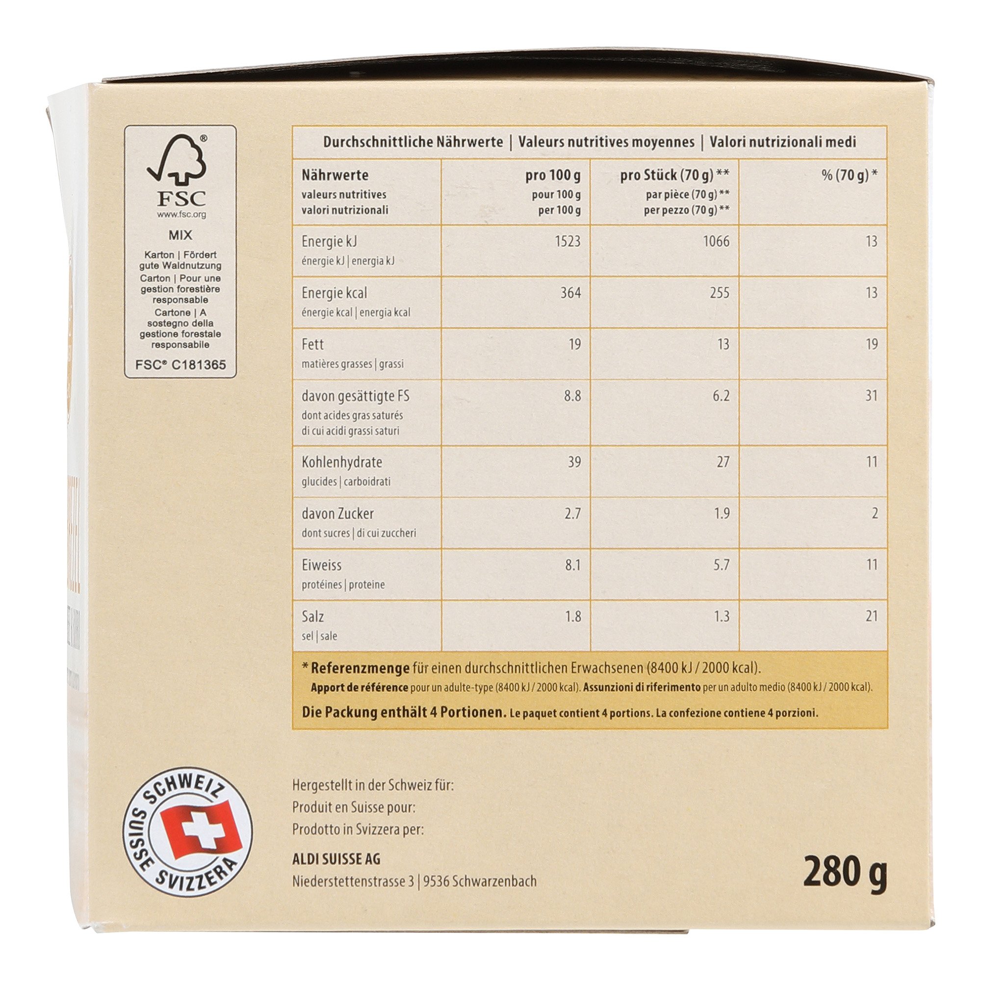 FINEST BAKERY Brezel di Sils con burro | ALDI-now