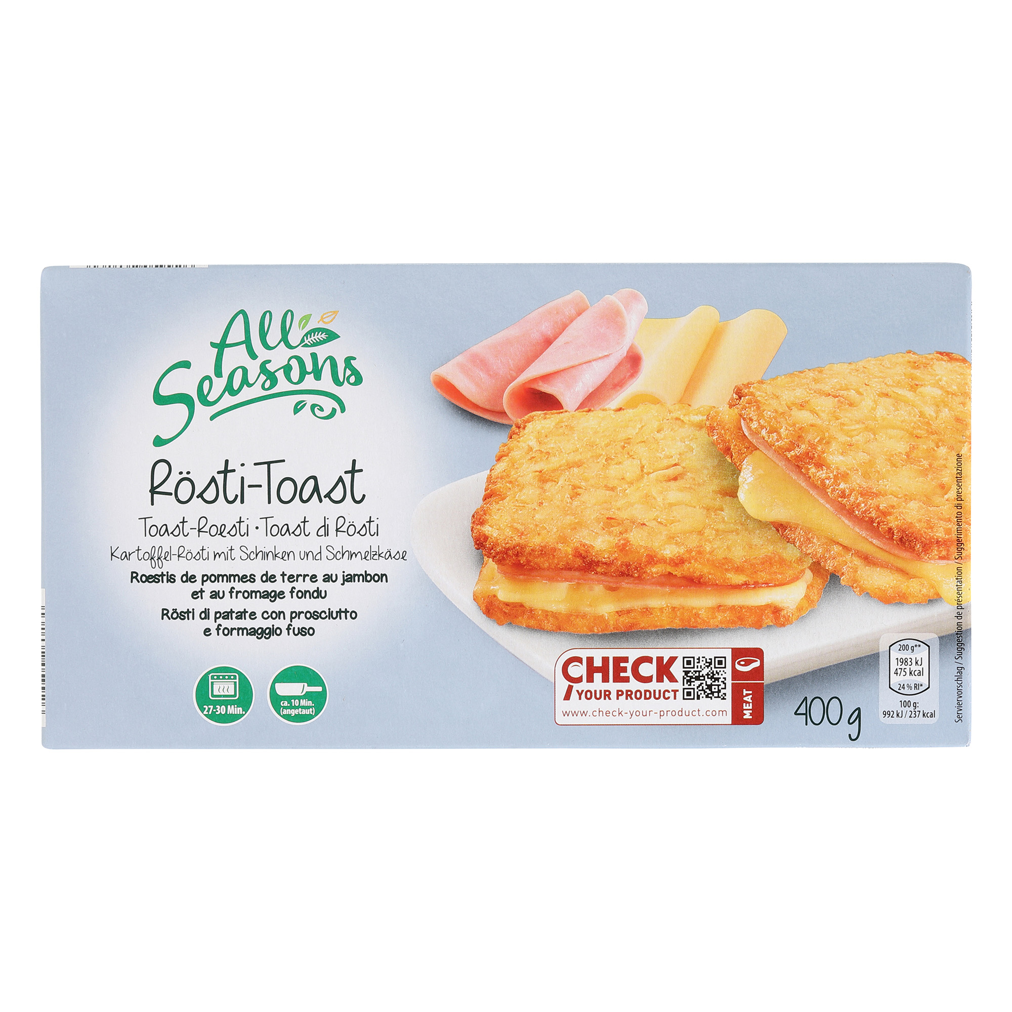 ALL SEASONS Toast de rösti | ALDI-now