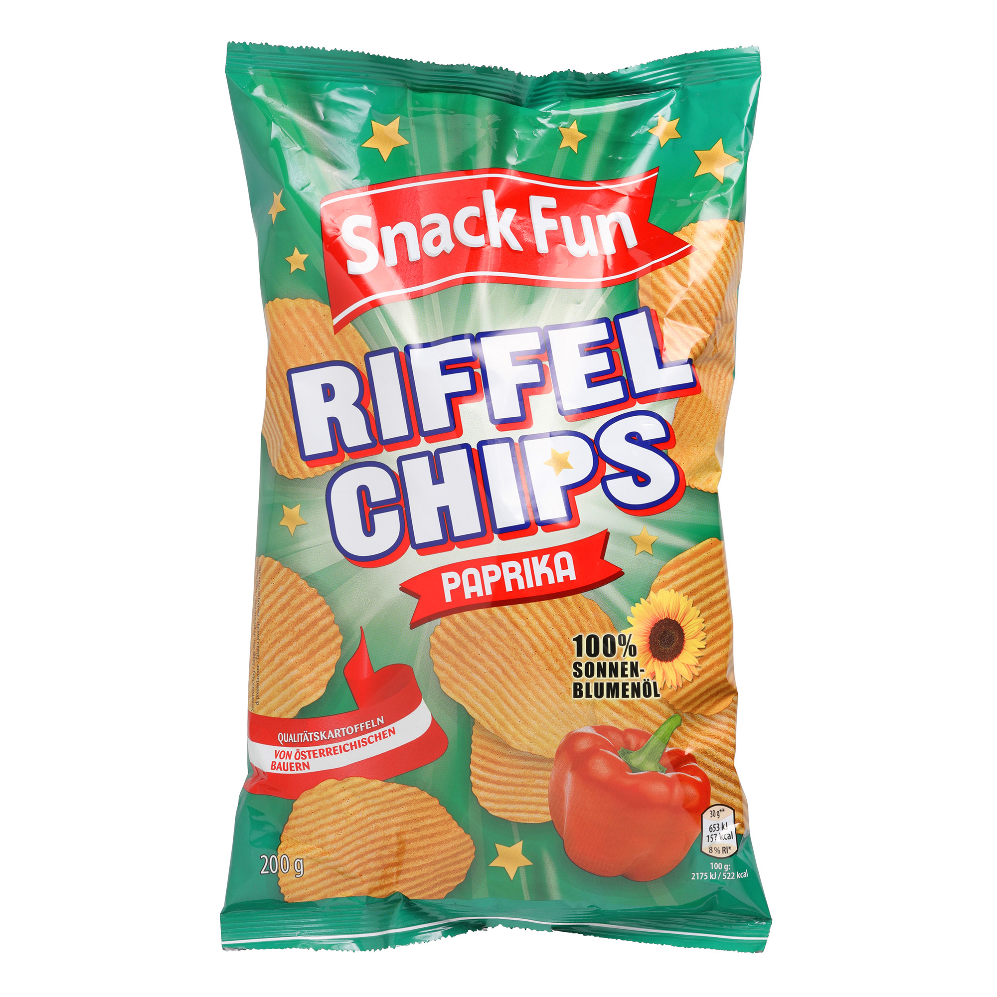 SNACK FUN Riffel Chips, paprika | ALDI-now