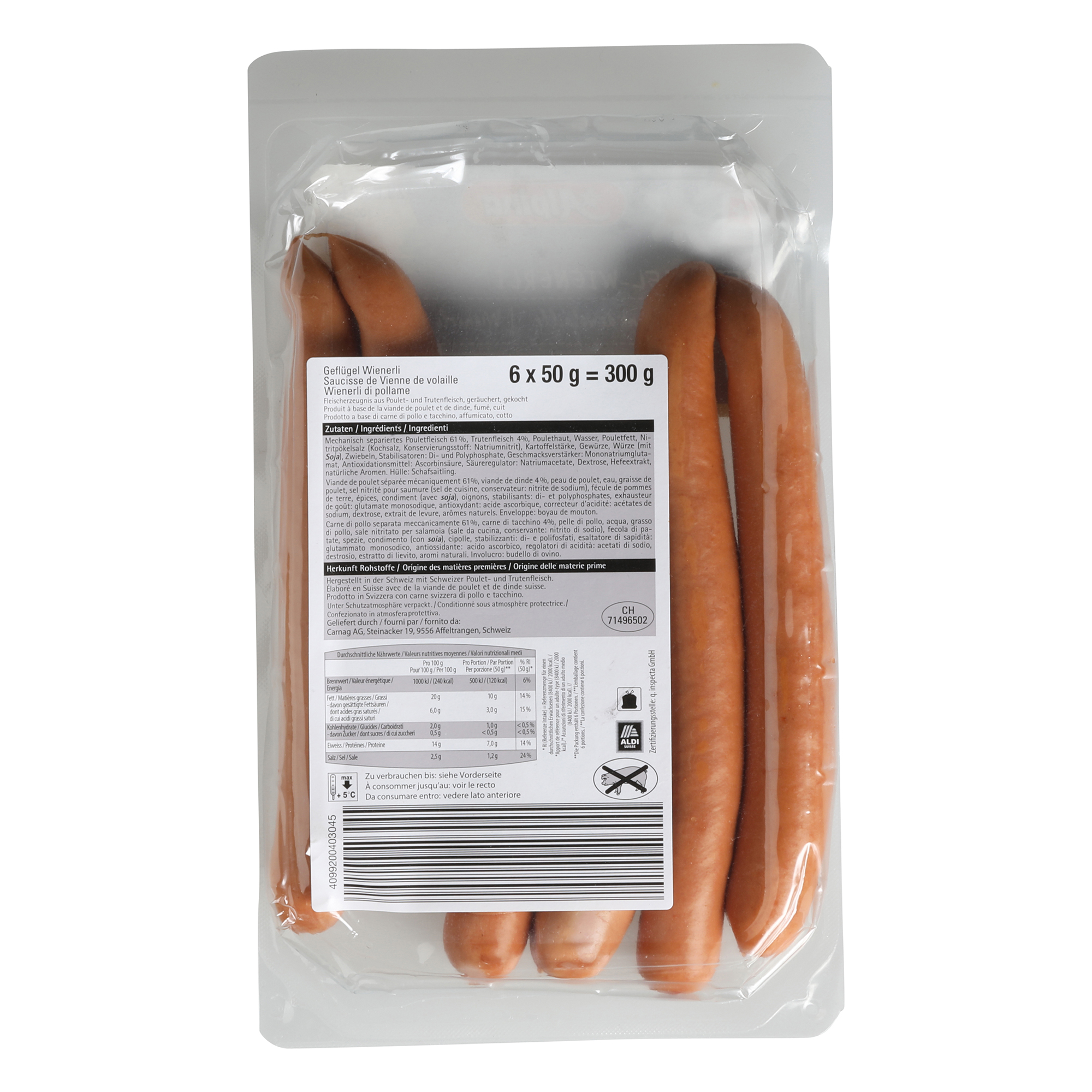 ALPINA Geflügel Wienerli, 6er- Pack | ALDI-now