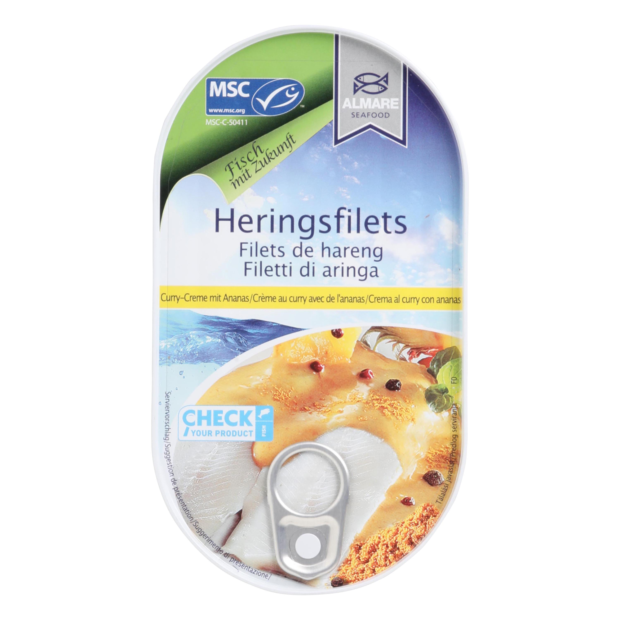 ALMARE SEAFOOD Heringsfilet Curry-Creme mit Ananas | ALDI-now