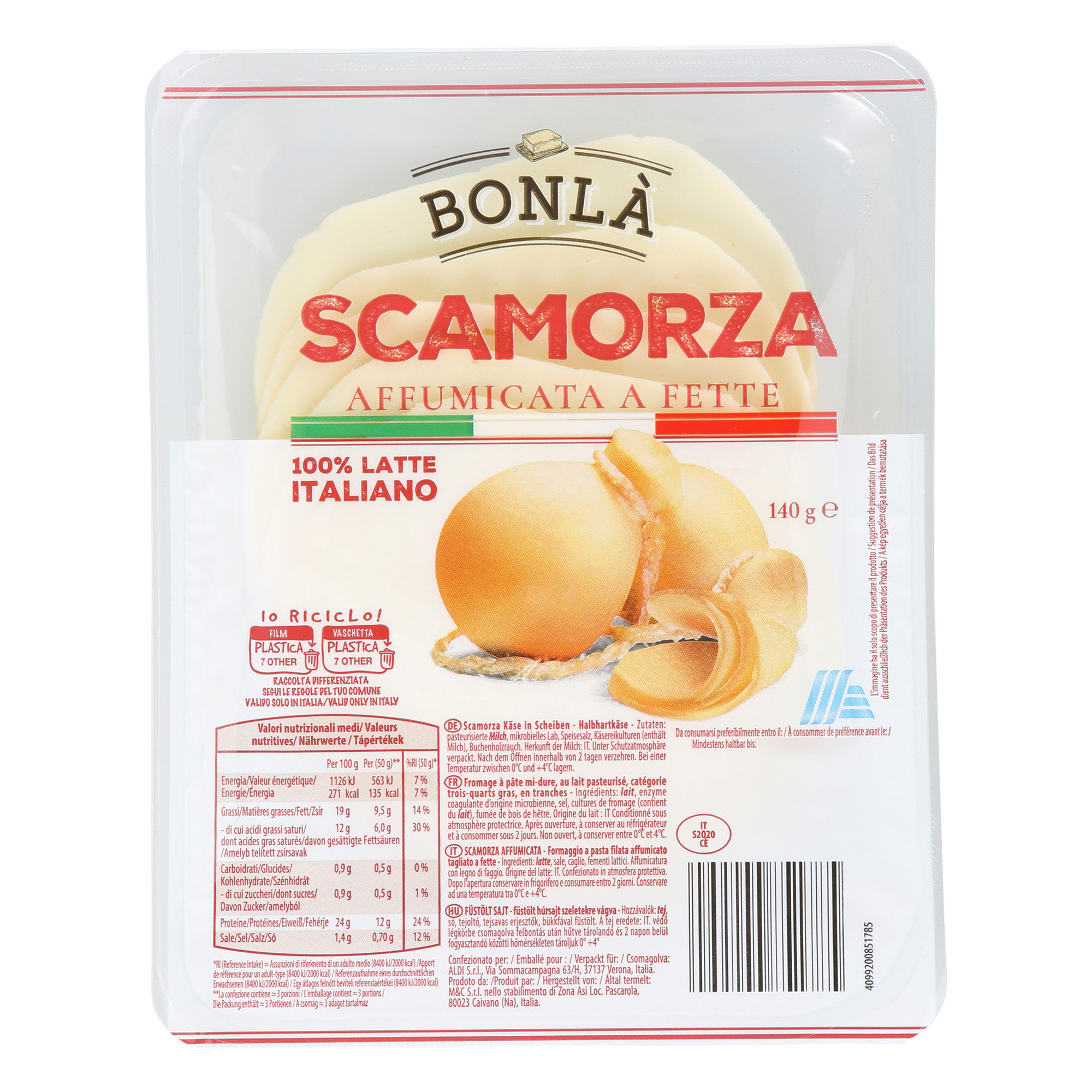 BONLÀ FORMAGGI Tranches de fromage italien, Scarmorza | ALDI-now