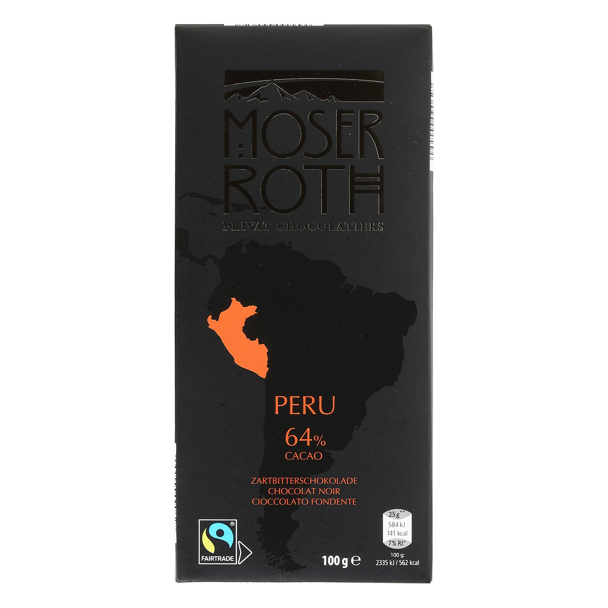 MOSER ROTH Fairtrade-Chocolat, Pérou 64% | ALDI-now