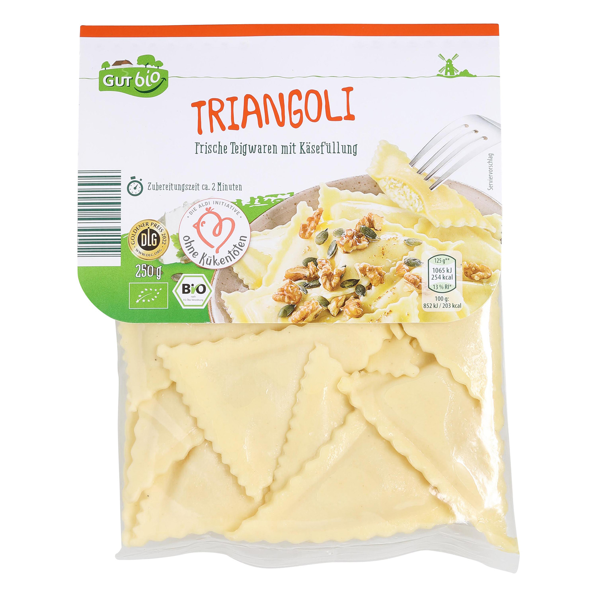 GUT BIO Triangoli mit Käsefüllung | ALDI-now