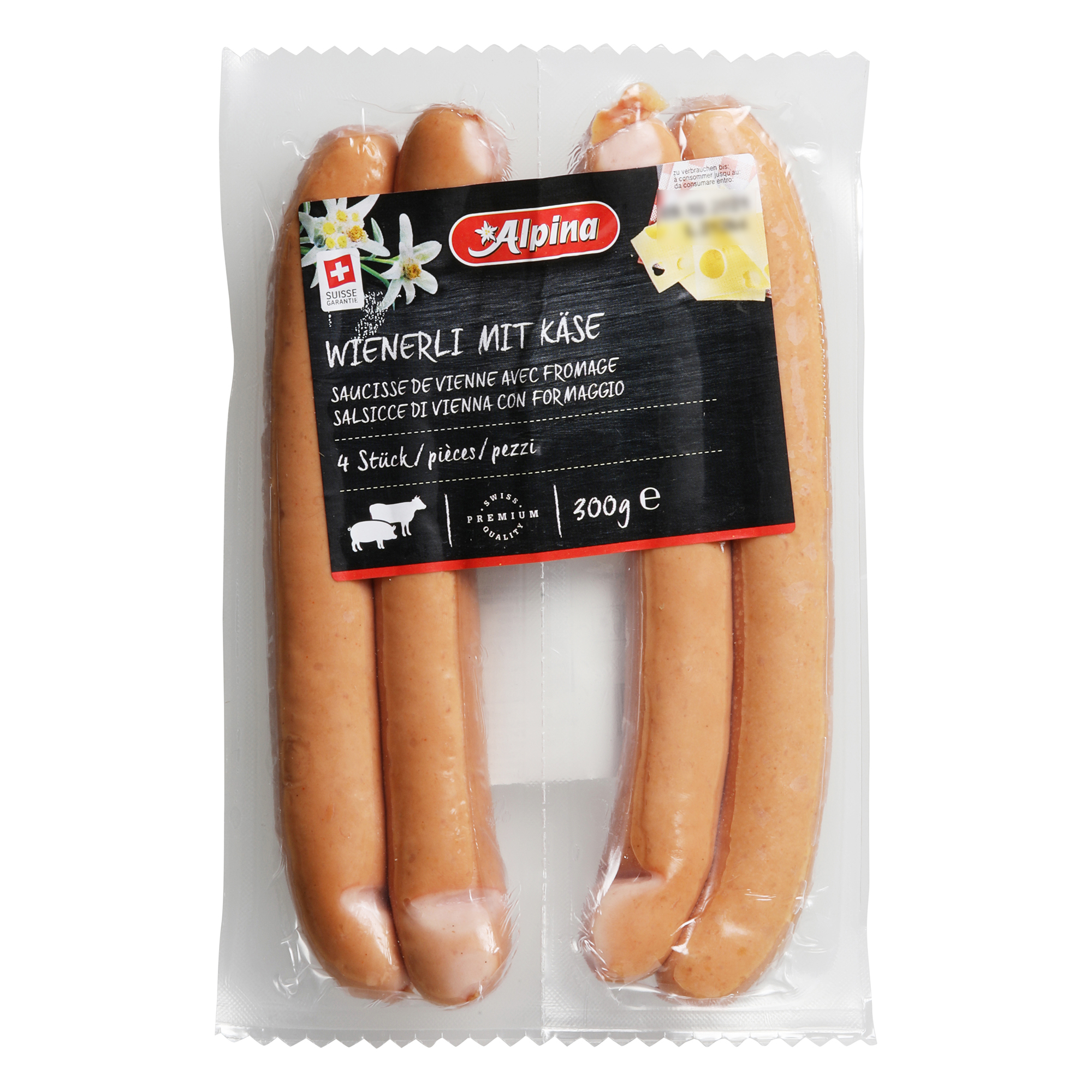 ALPINA Wienerli mit Käse, 4er-Pack | ALDI-now