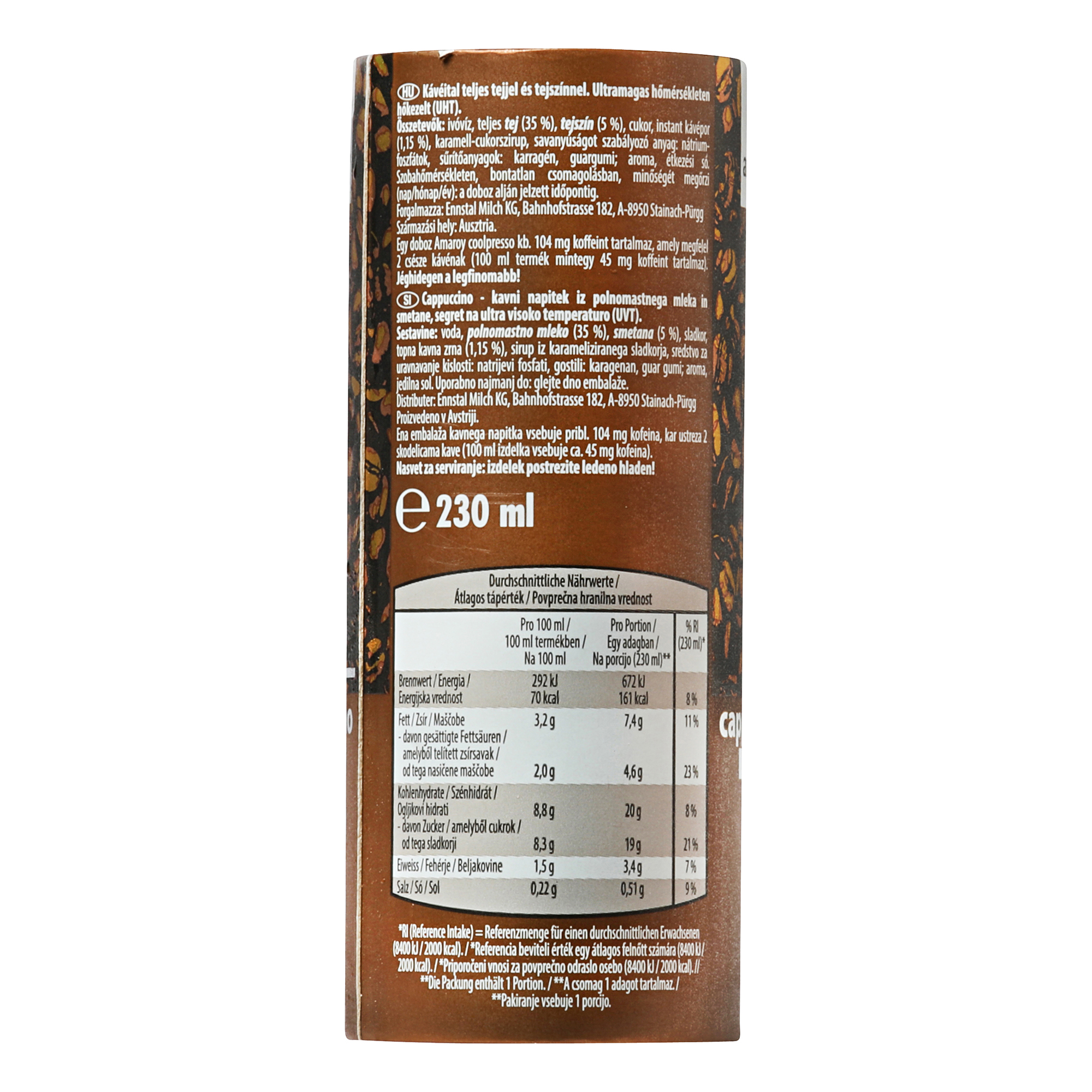 AMAROY Eiskaffee Coolpresso, Cappuccino | ALDI-now