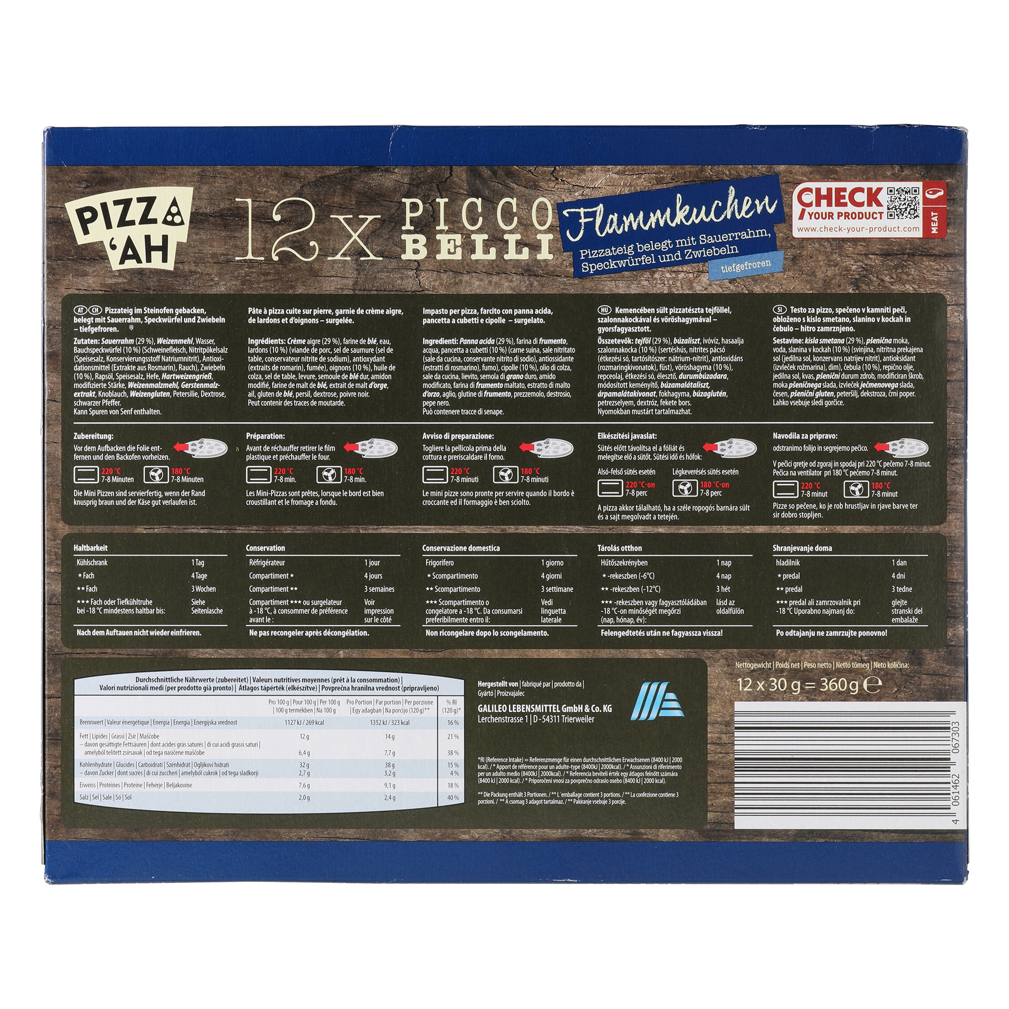 PIZZ'AH Picco Belli Flammkuchen | ALDI-now