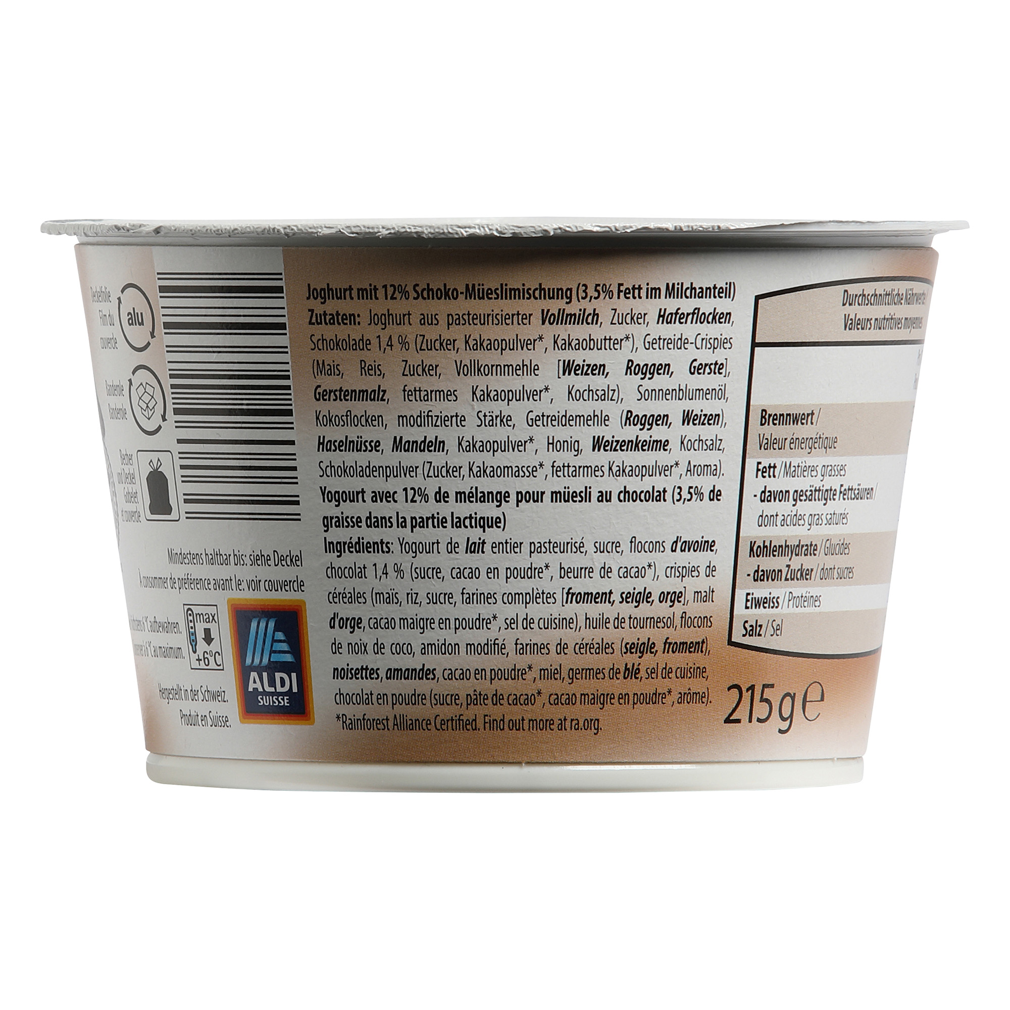 MILFINA Naturejoghurt mit Müesli, Schoko | ALDI-now