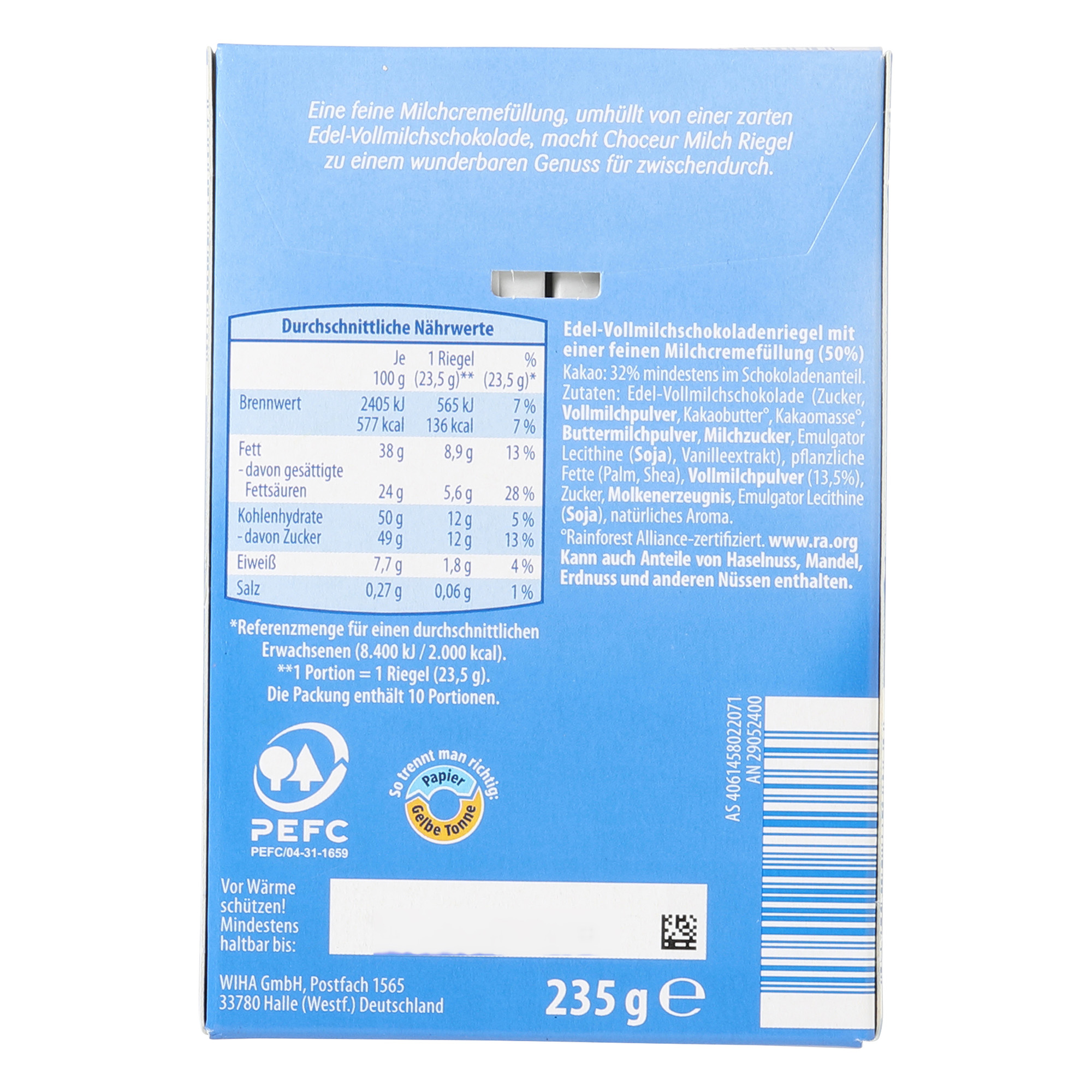 CHOCEUR Milchriegel XXL, Milch | ALDI-now