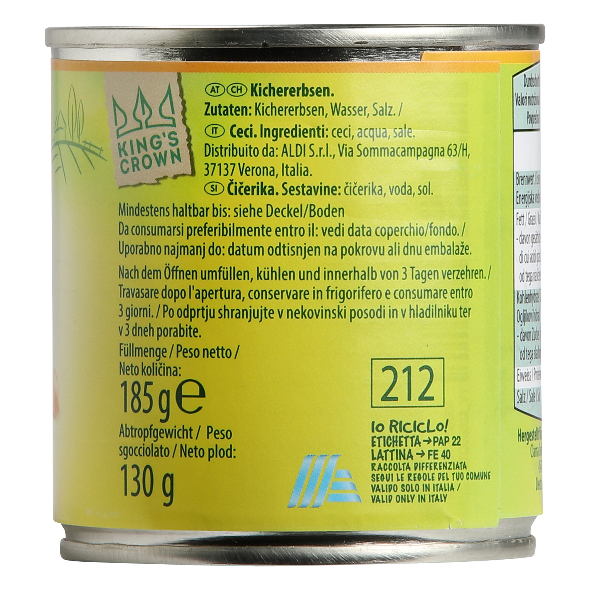 KING'S CROWN Mini Pack Hülsenfrüchte, Kichererbsen | ALDI-now