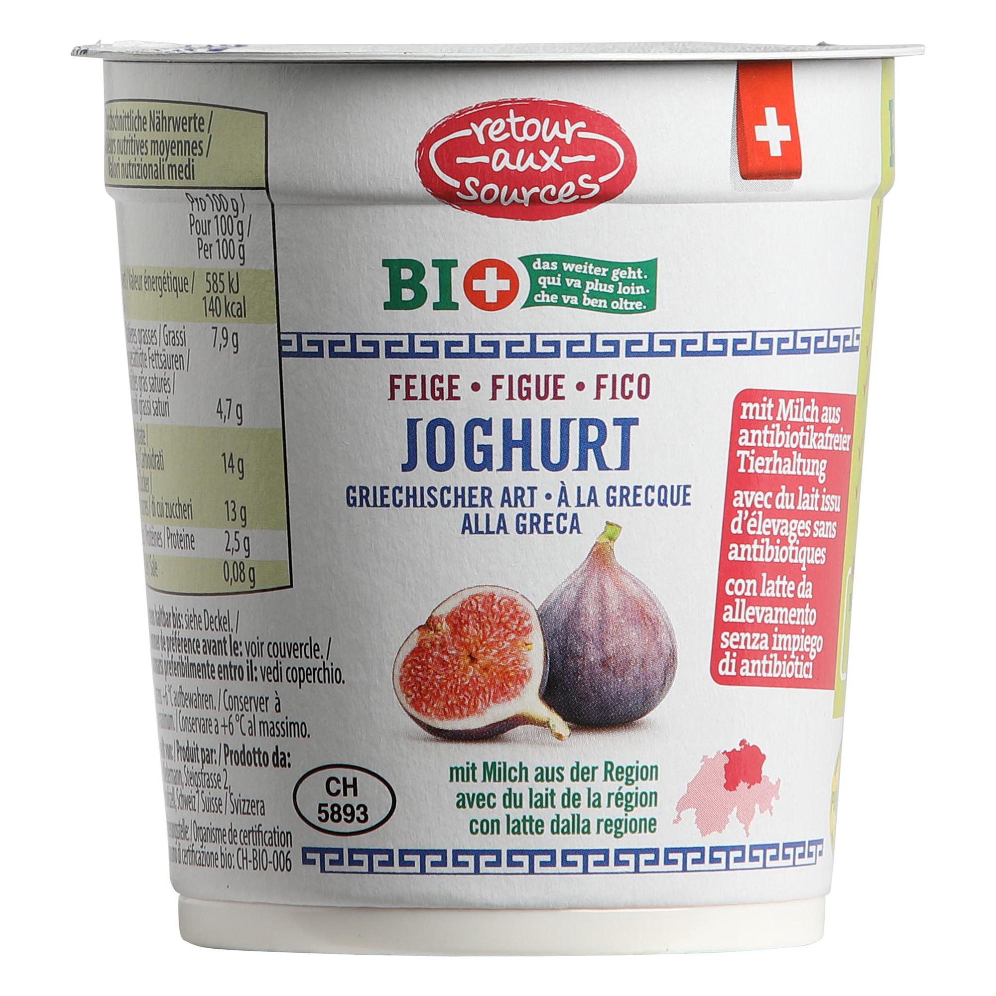 RETOUR AUX SOURCES BIO Yogurt alla greca alla frutta, fichi | ALDI-now