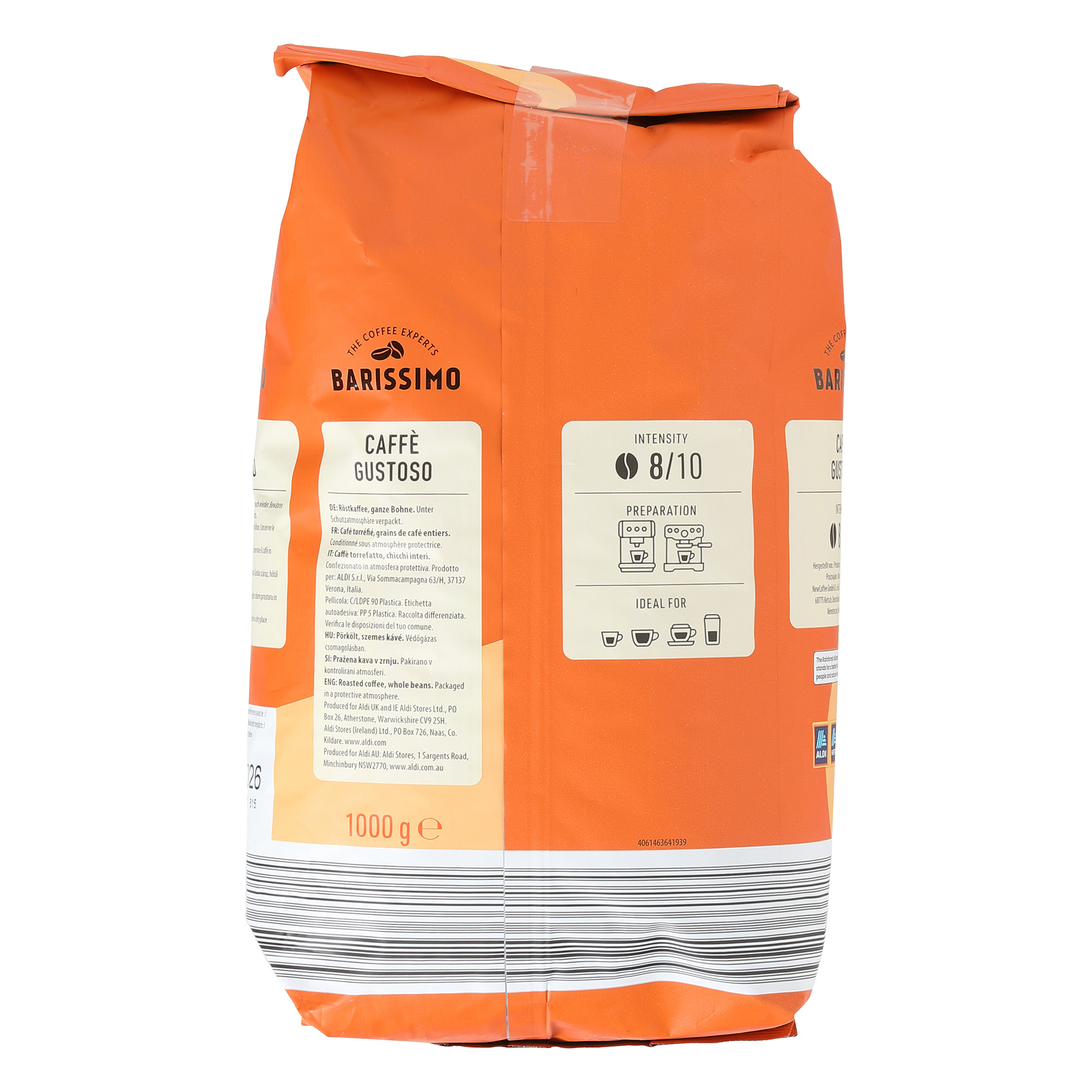 BARISSIMO Kaffee Gustoso, ganze Bohnen | ALDI-now