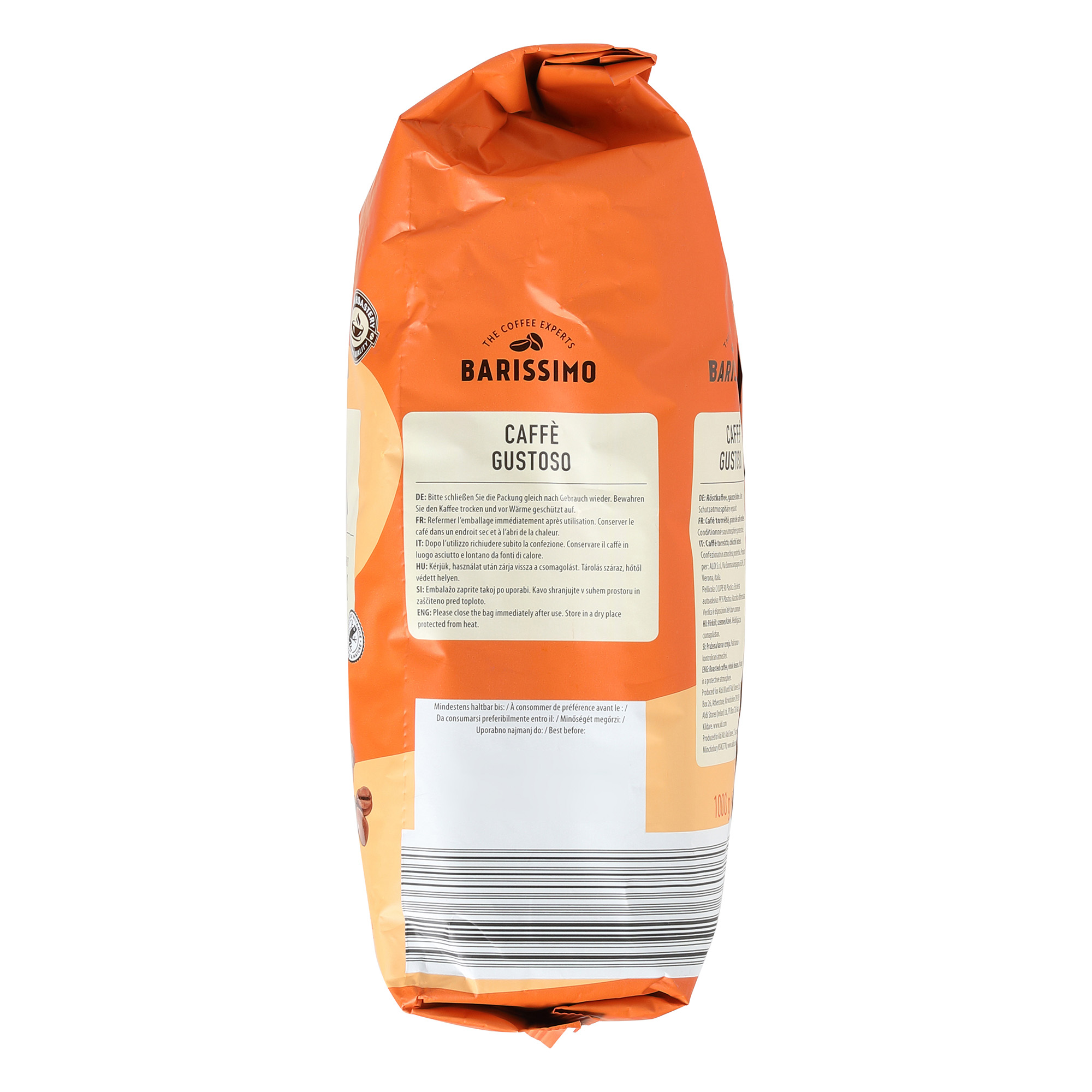 BARISSIMO Kaffee Gustoso, ganze Bohnen | ALDI-now