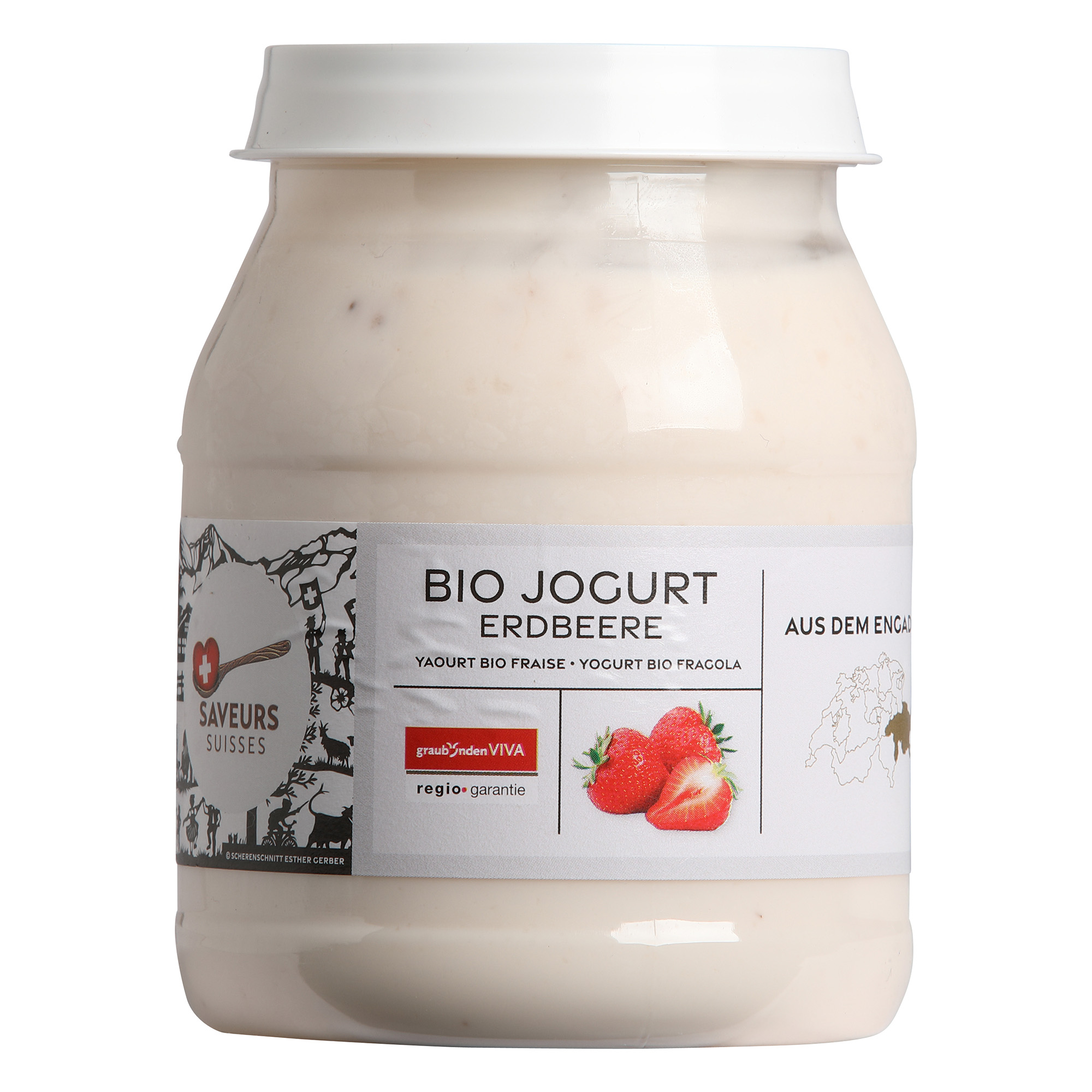 SAVEURS SUISSES BIO Engadiner Joghurt, Erdbeere | ALDI-now