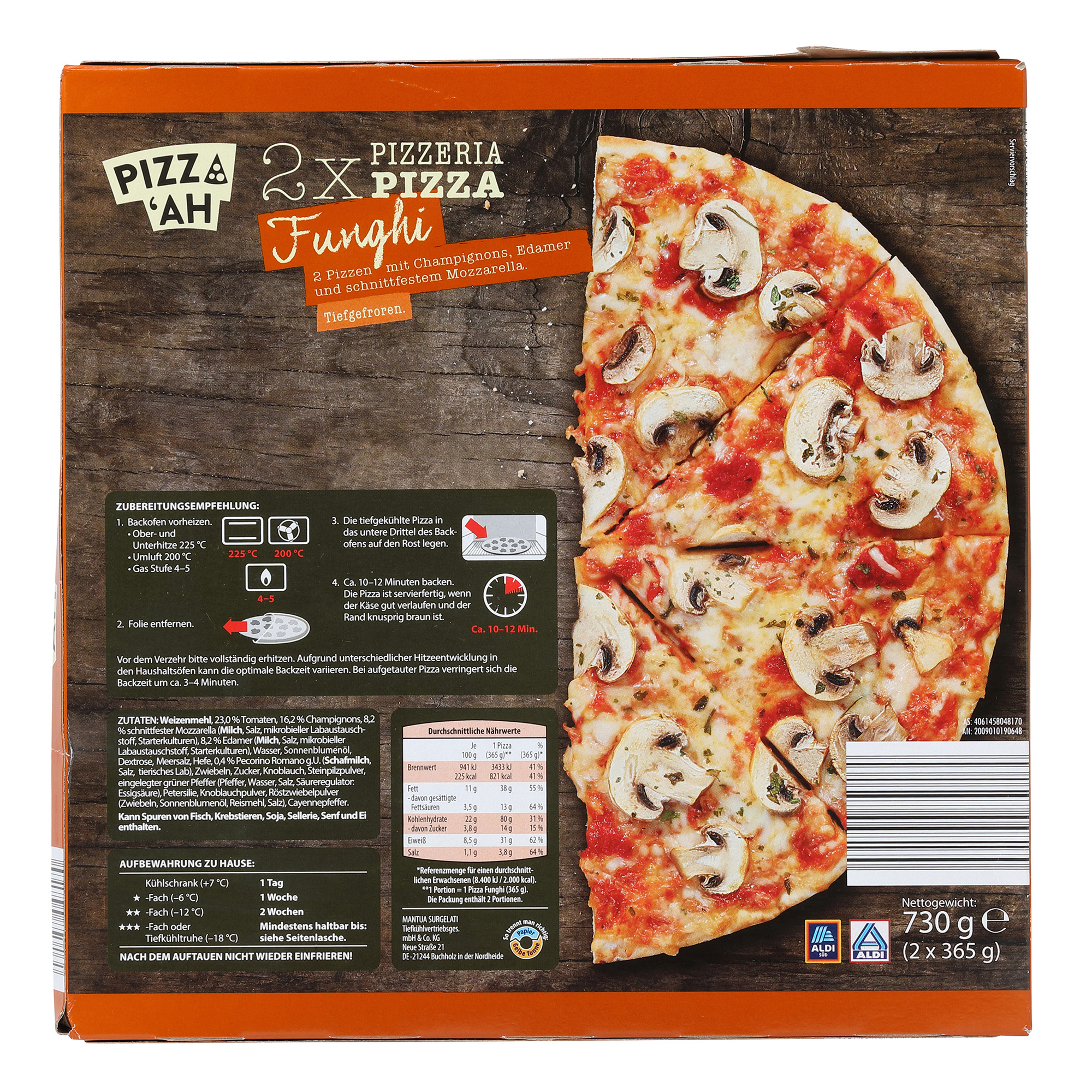 PIZZ‘AH Pizza Funghi | ALDI-now