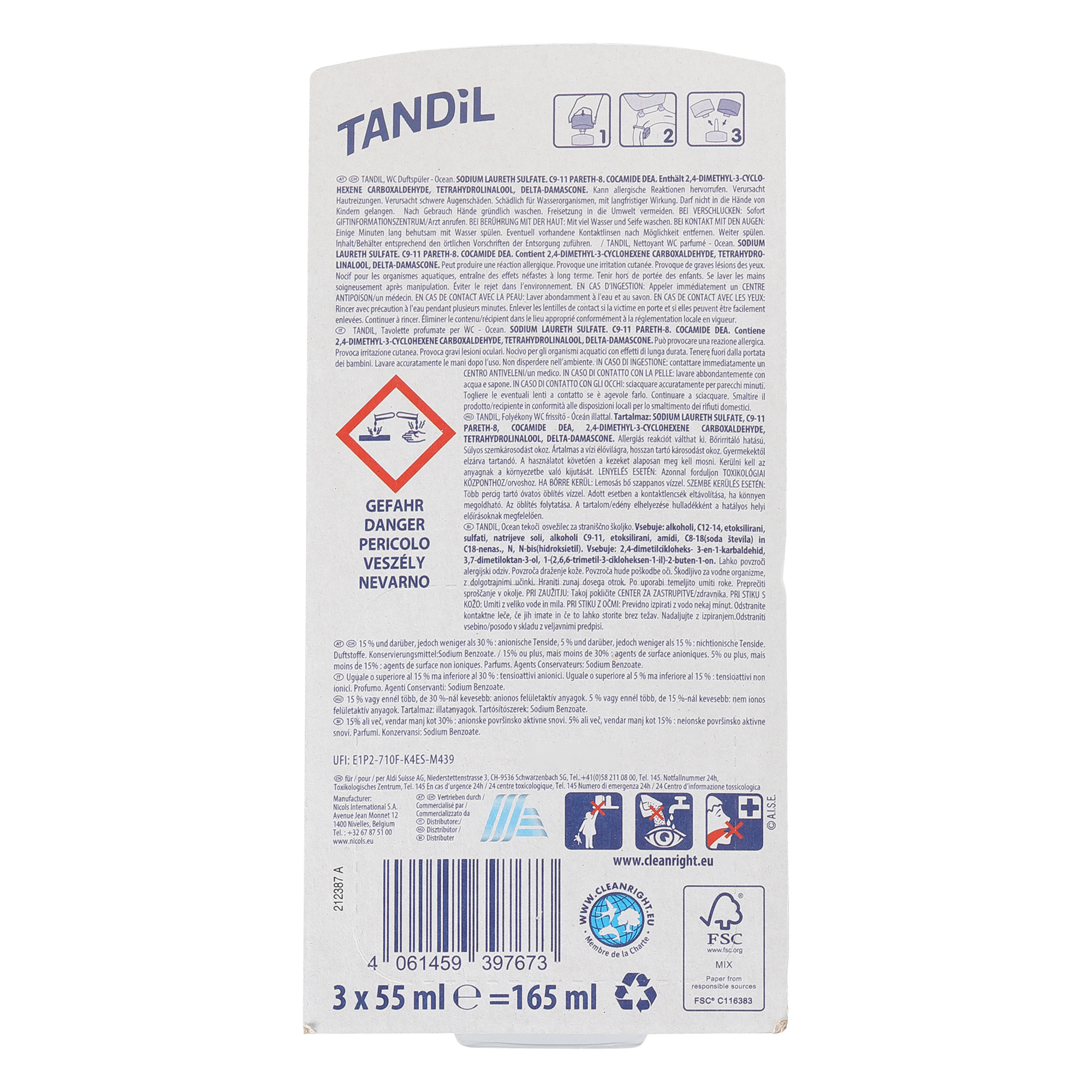 TANDIL WC-Duftspüler flüssig, Ocean | ALDI-now