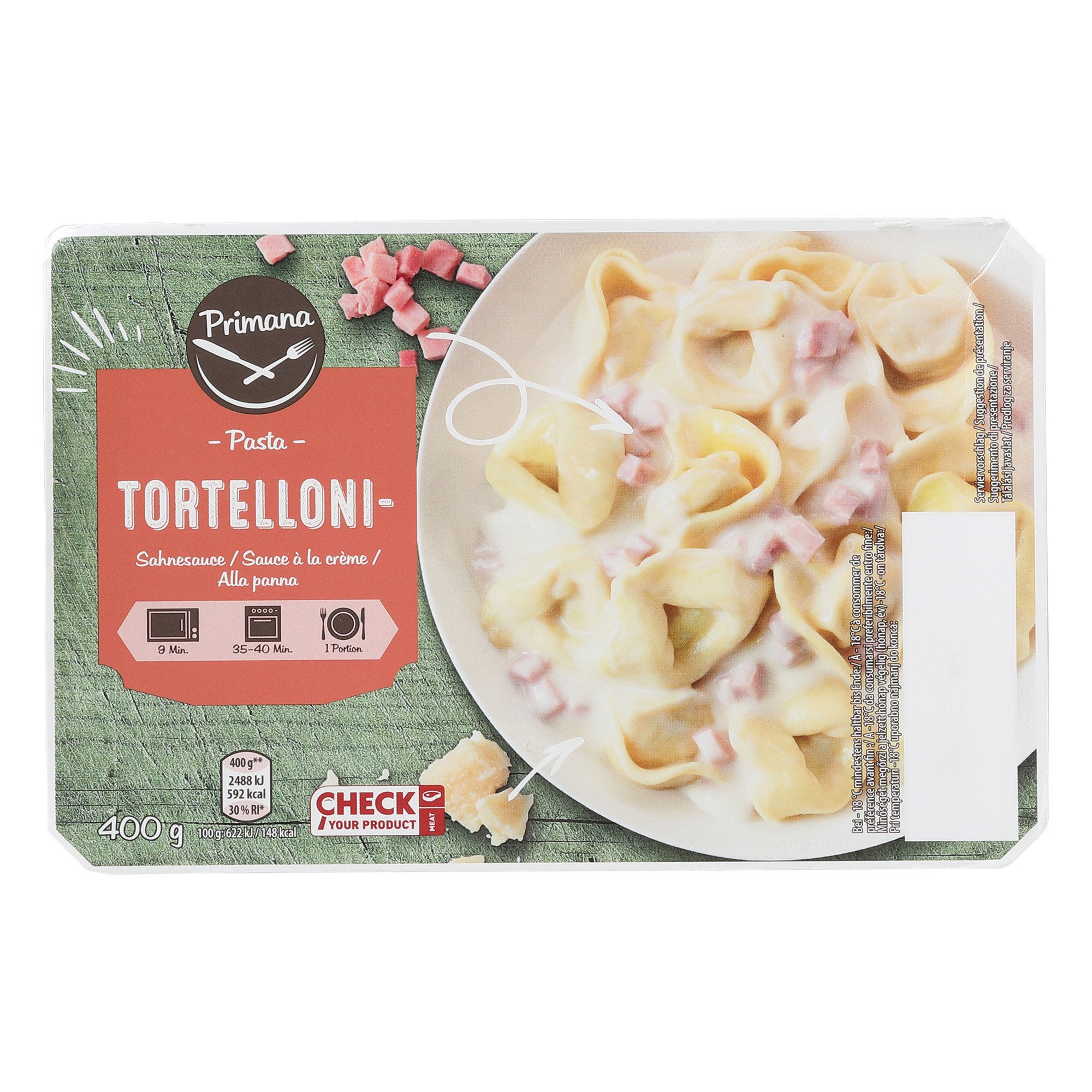 PRIMANA Pastagericht, Tortellini Sahne | ALDI-now