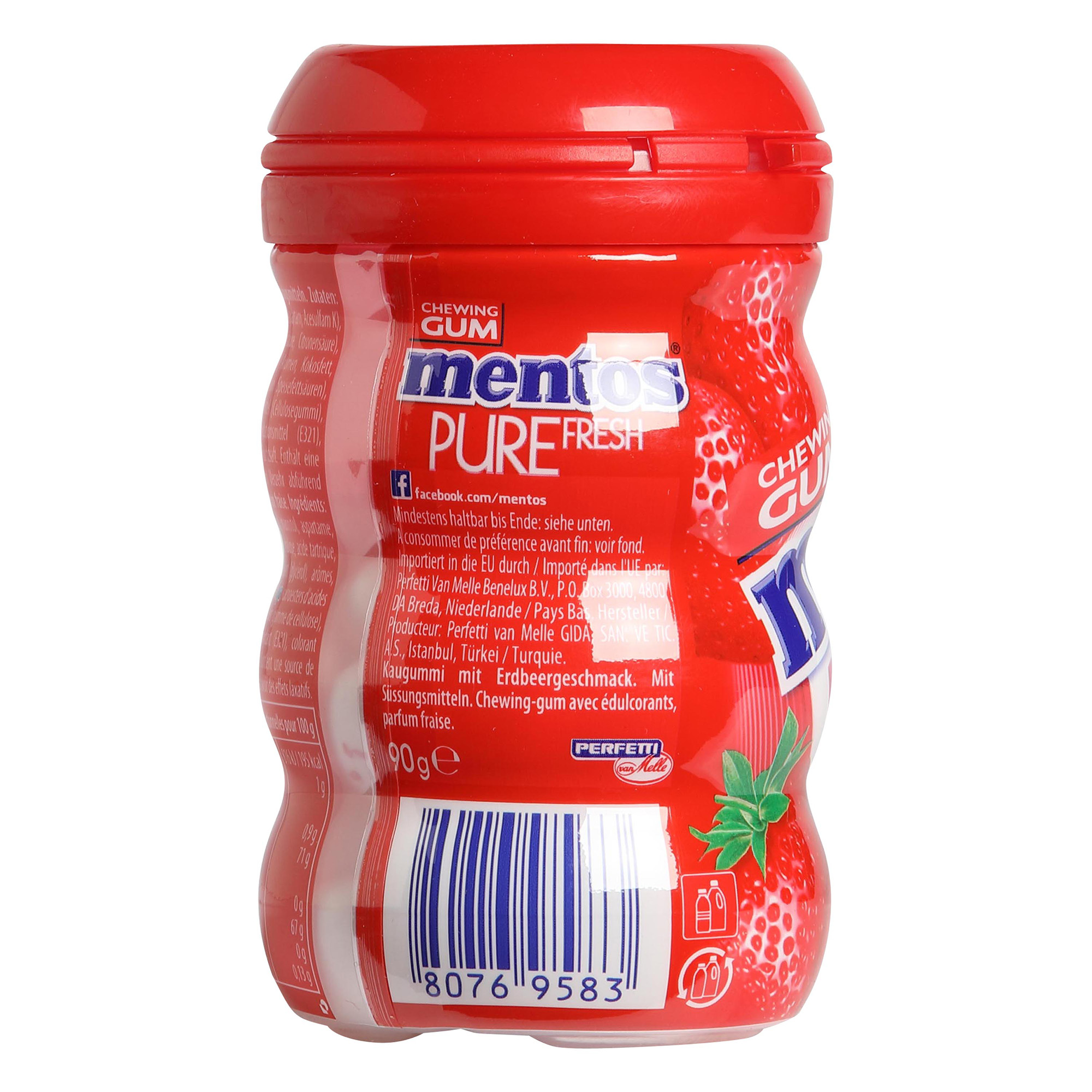 MENTOS Pure Bottle Chewing-gum, Strawberry | ALDI-now