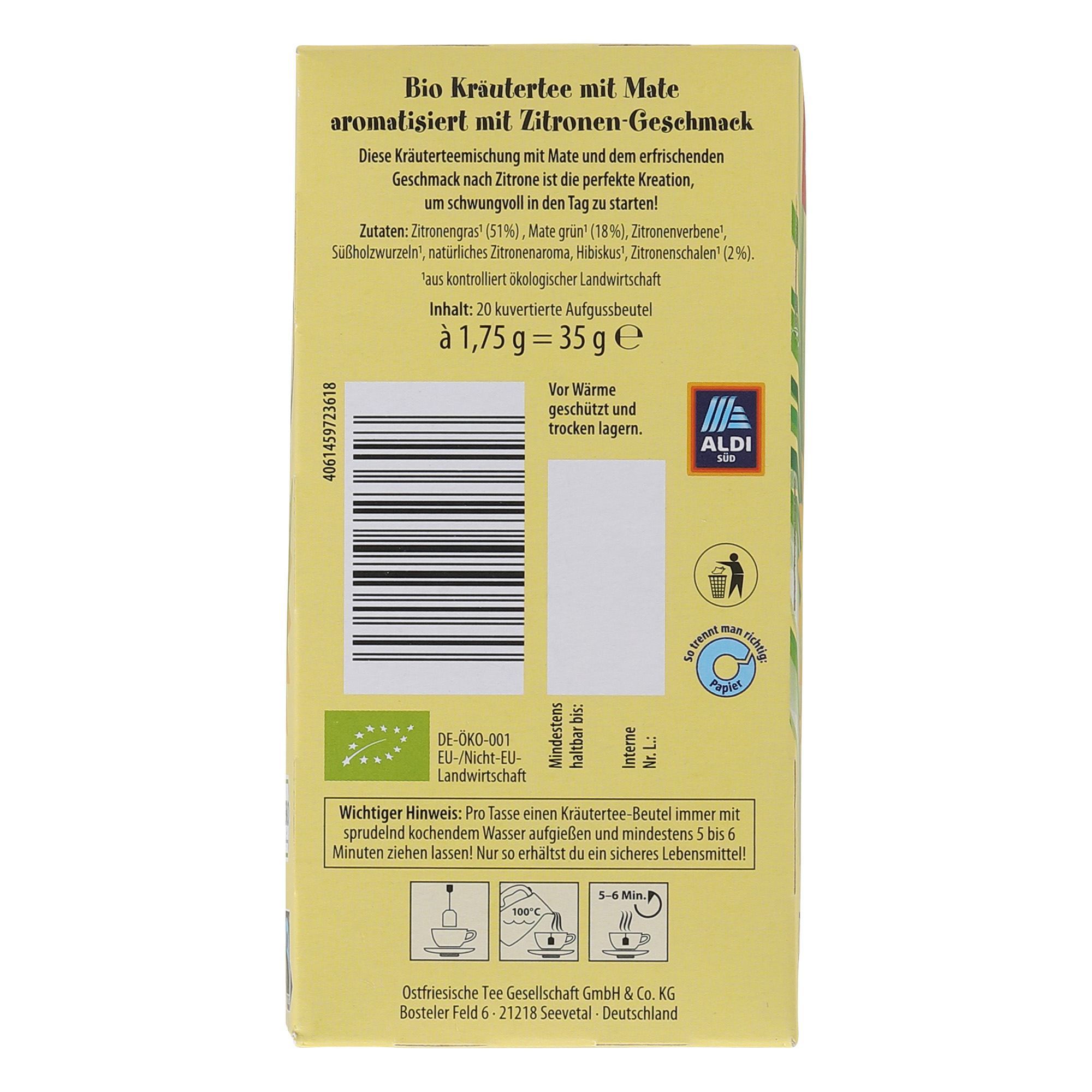 WESTMINSTER Fairtrade-BIO Feel Good Tea, Good morning | ALDI-now