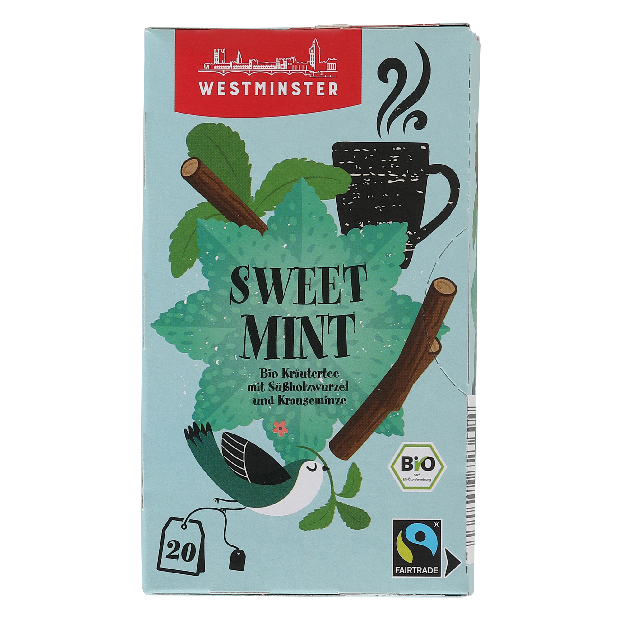 WESTMINSTER Fairtrade-BIO Feel Good Tea, Sweet mint | ALDI-now