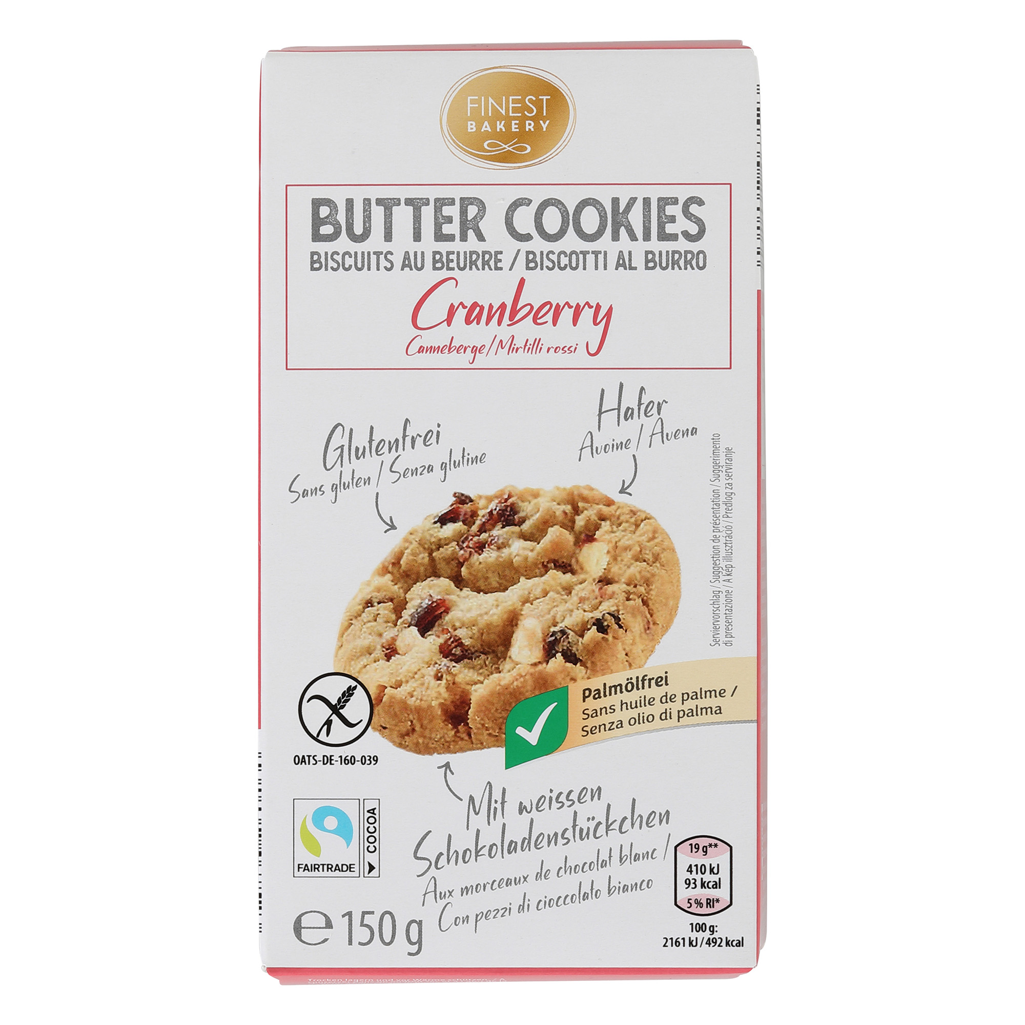 FINEST BAKERY Glutenfreie Kekse, Cranberry | ALDI-now