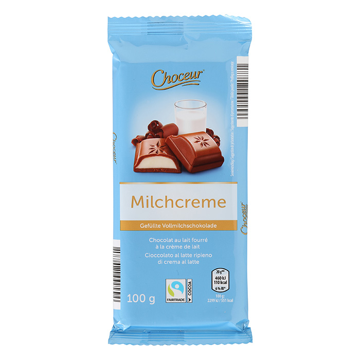 CHOCEUR Cioccolato ripieno di crema al latte | ALDI-now CHOCEUR Cioccolato ripieno di crema al latte | ALDI-now