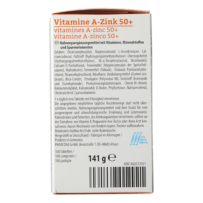 MULTINORM Vitamin A-Zink, 50 + | ALDI-now