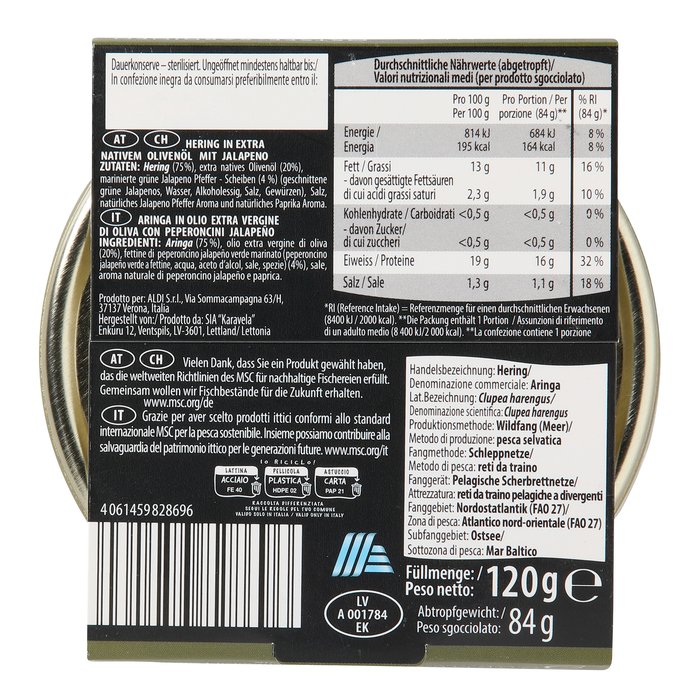 GOURMET Sardine brisling all'olio d'oliva-jalapeño | ALDI-now