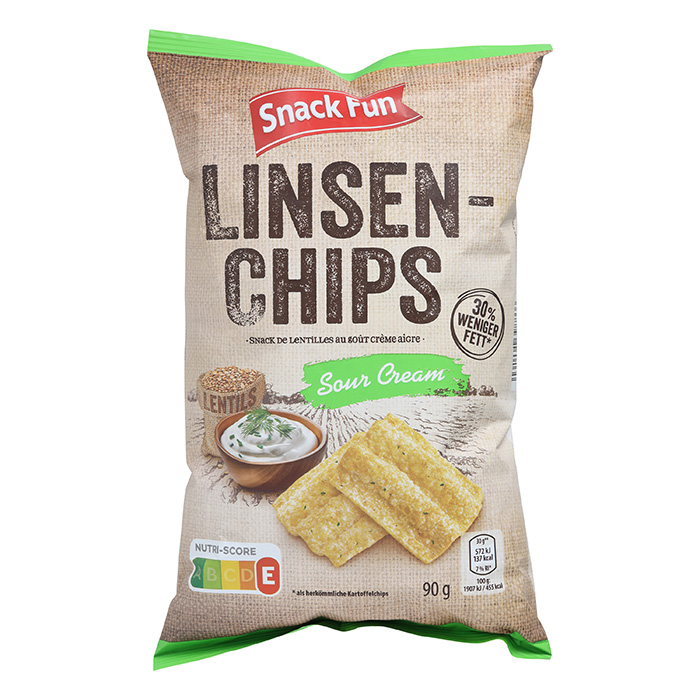 SNACK FUN Linsenchips, Sour Cream | ALDI-now
