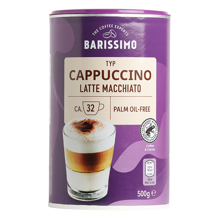 BARISSIMO Café soluble Cappuccino, Sweeten to taste | ALDI-now