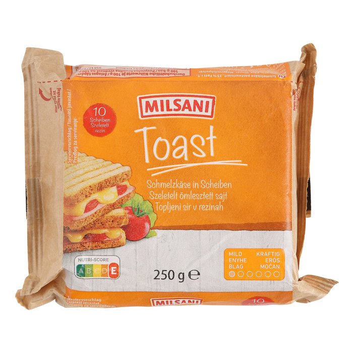 MILSANI Tranches de fromage fondu, pain toast | ALDI-now