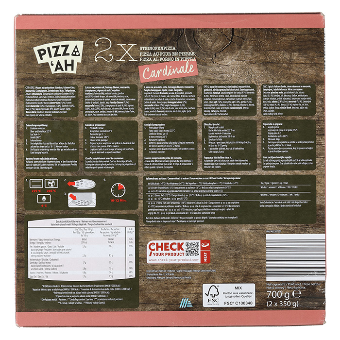 PIZZ'AH Steinofen-Pizza Cardinale | ALDI-now