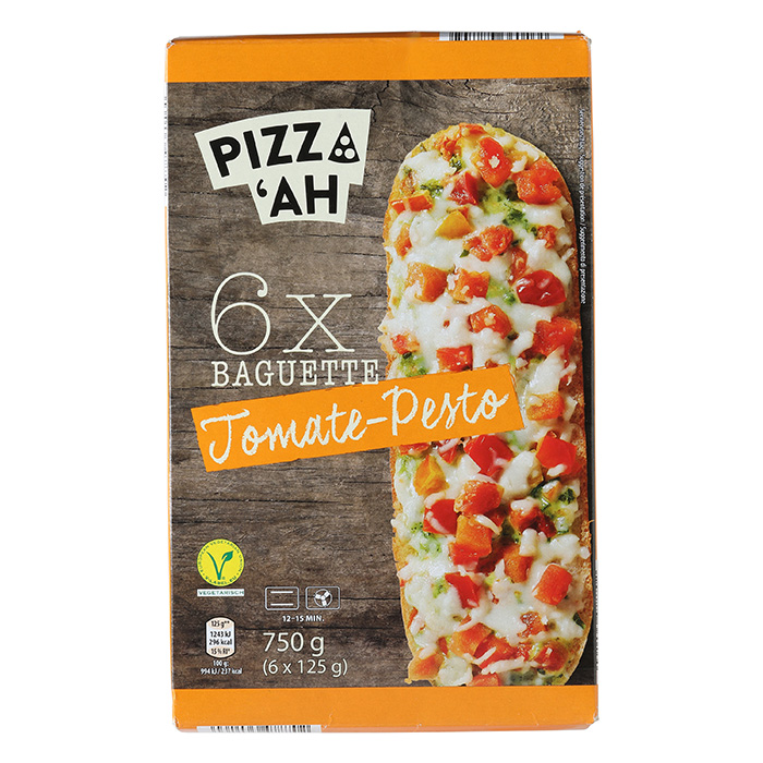 PIZZ'AH Pizza Baguettes Tomate - Pesto | ALDI-now