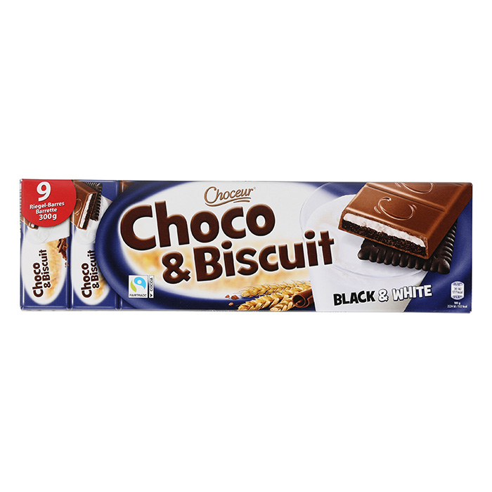 CHOCEUR Barre chocolat et biscuit, Black & White | ALDI-now