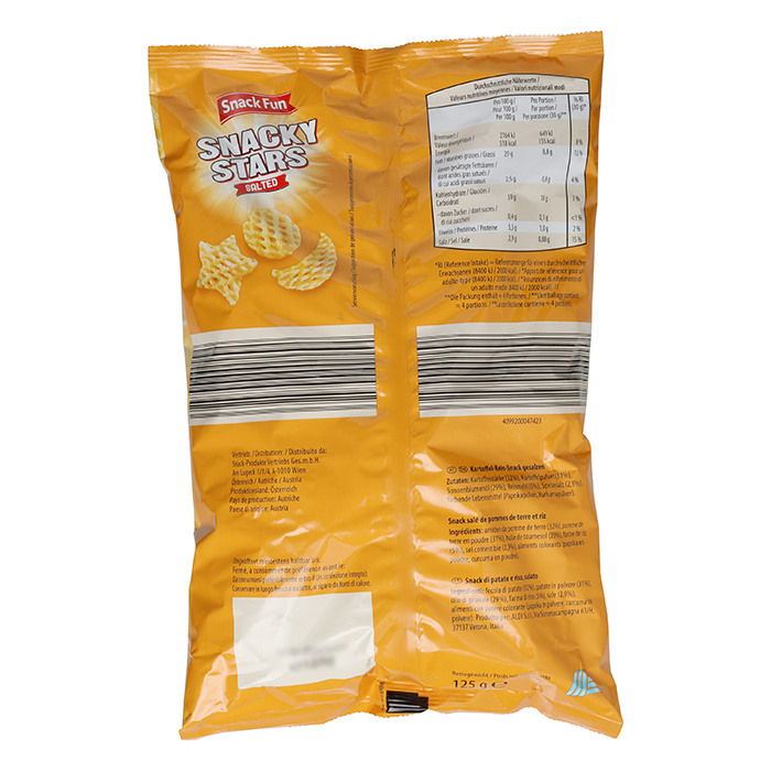 SNACK FUN Snacky Stars Chips, gesalzen | ALDI-now