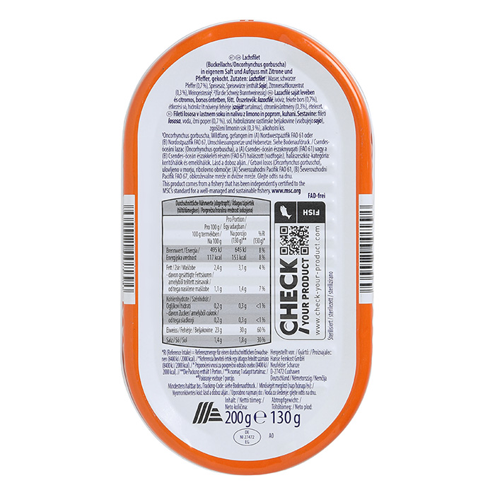 ALMARE SEAFOOD MSC Wildlachsfilet Pfeffer Zitrone | ALDI-now