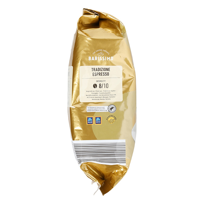 BARISSIMO Kaffee Espresso Tradizione, ganze Bohnen | ALDI-now