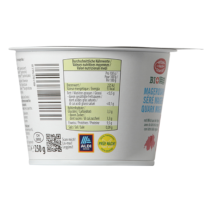 RETOUR AUX SOURCES BIO Magerquark 250g | ALDI-now