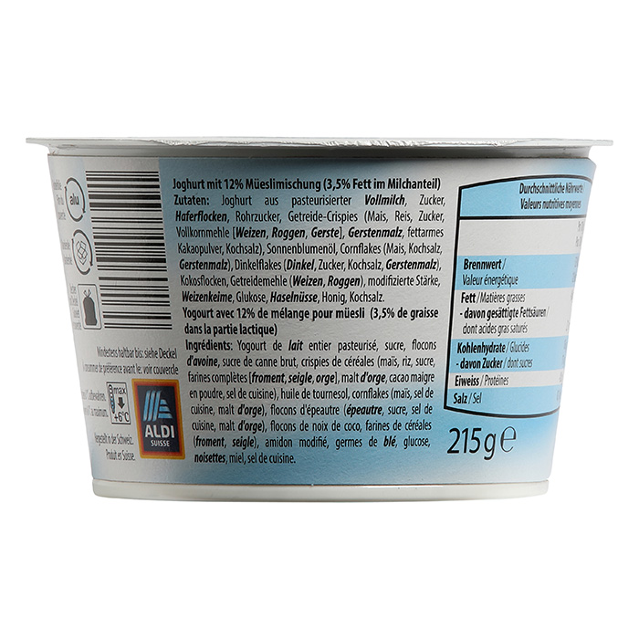 MILFINA Naturejoghurt mit Müesli, Nature | ALDI-now
