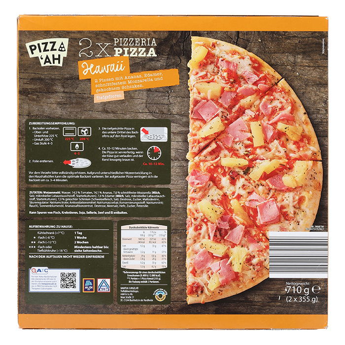 PIZZ‘AH Pizza Hawaii | ALDI-now